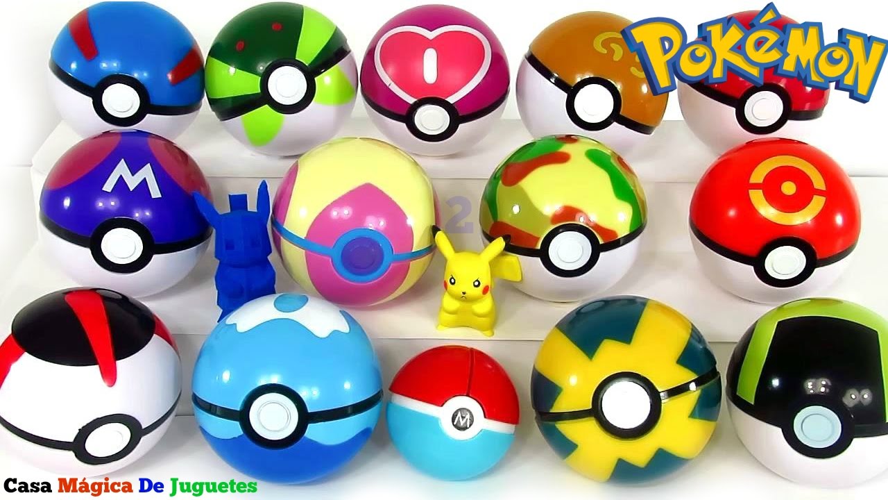 Pokebolas Sorpresa Pokémon Parte 2 Pokeballs o Pokebolas de Colores de ...