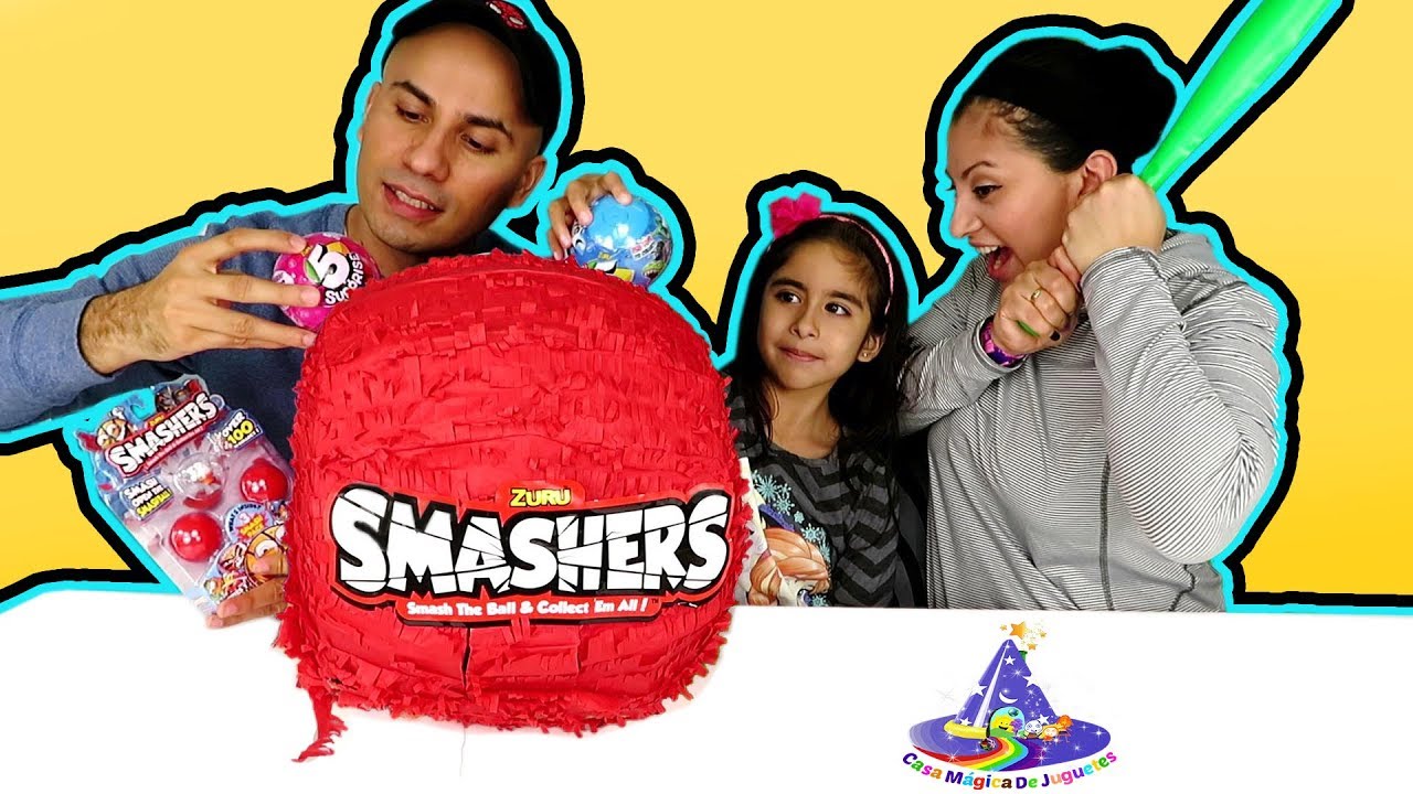 Piñata Sorpresa de Smashers en Español Nuevos Juguetes Smashers y 5 ...