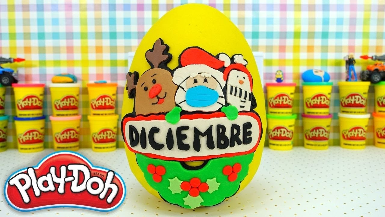 Huevo Sorpresa Gigante de el Mes de DICIEMBRE de Plastilina Playdoh ...